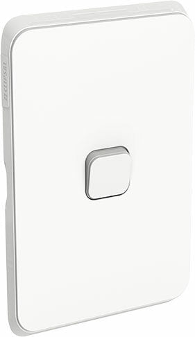 Clipsal 10A Vertical Rocker Switch – Vivid White | PowerTranz